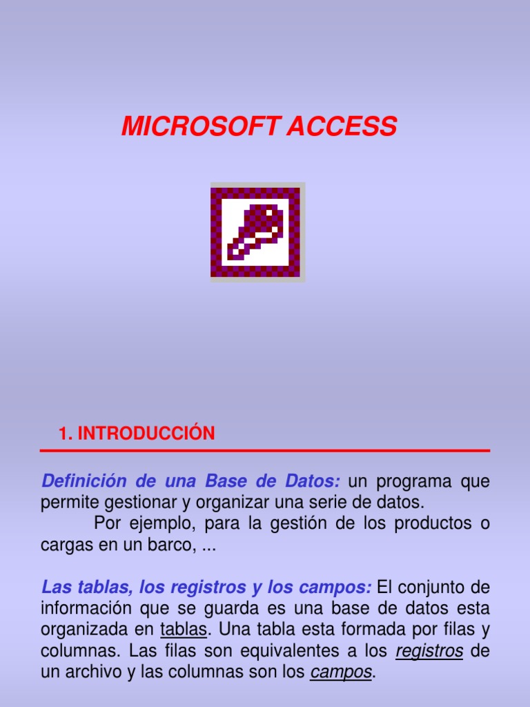 Curso de Access | PDF | SQL | Bases de datos