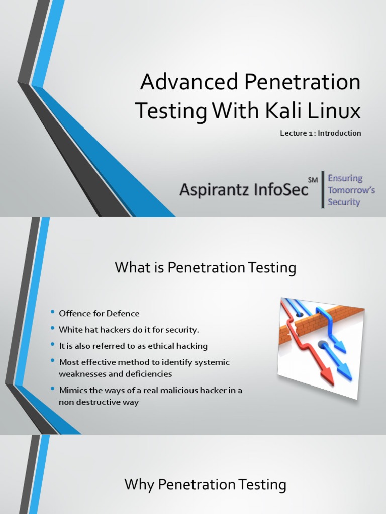 Advanced Kali Linux Penetration Testing | PDF | Penetration Test ...