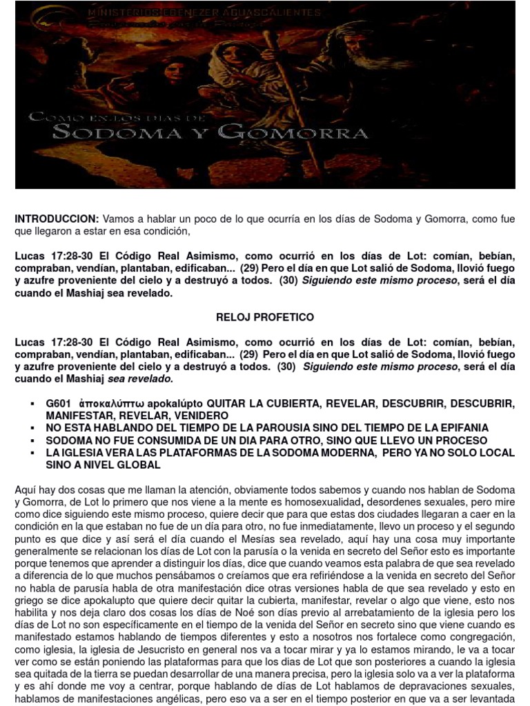 Como en Sodoma y Gomorra PDF | PDF | antecristo | Bisexualidad