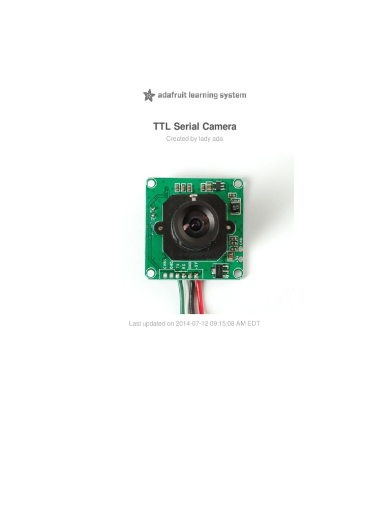 Ttl Serial Camera Para Arduino Pdf Pdf Pixel Arduino 3234