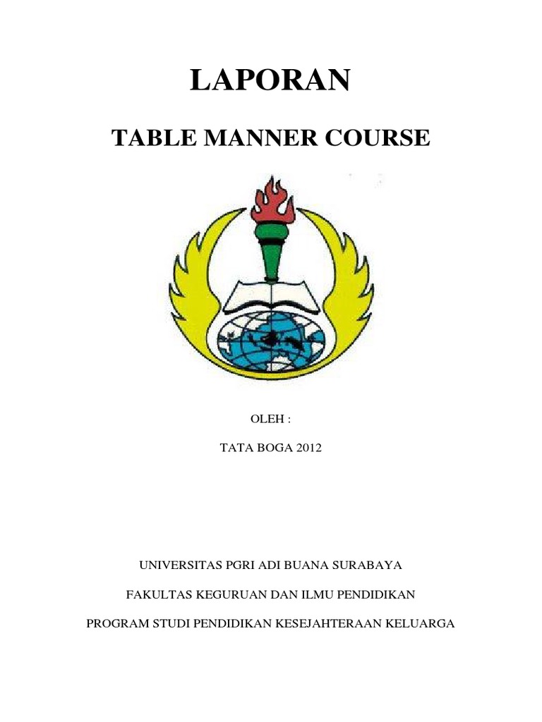 Laporan Table Maner | PDF