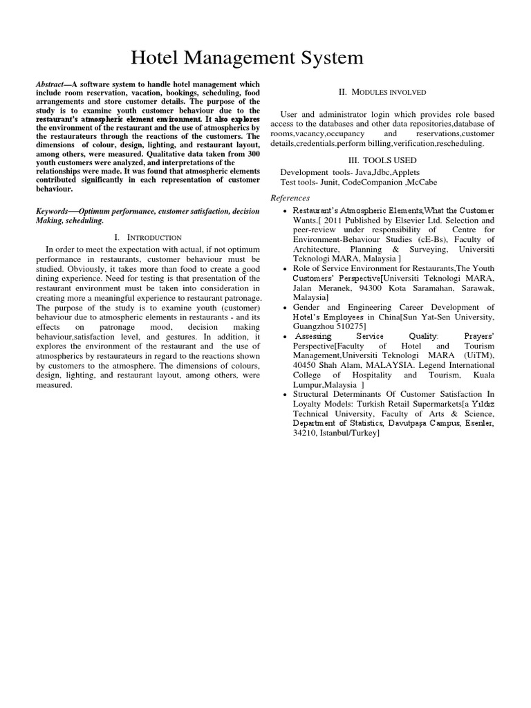 Ieee Format - SAMPLE PROJECT FORMAT | PDF | Consumer Behaviour | Behavior