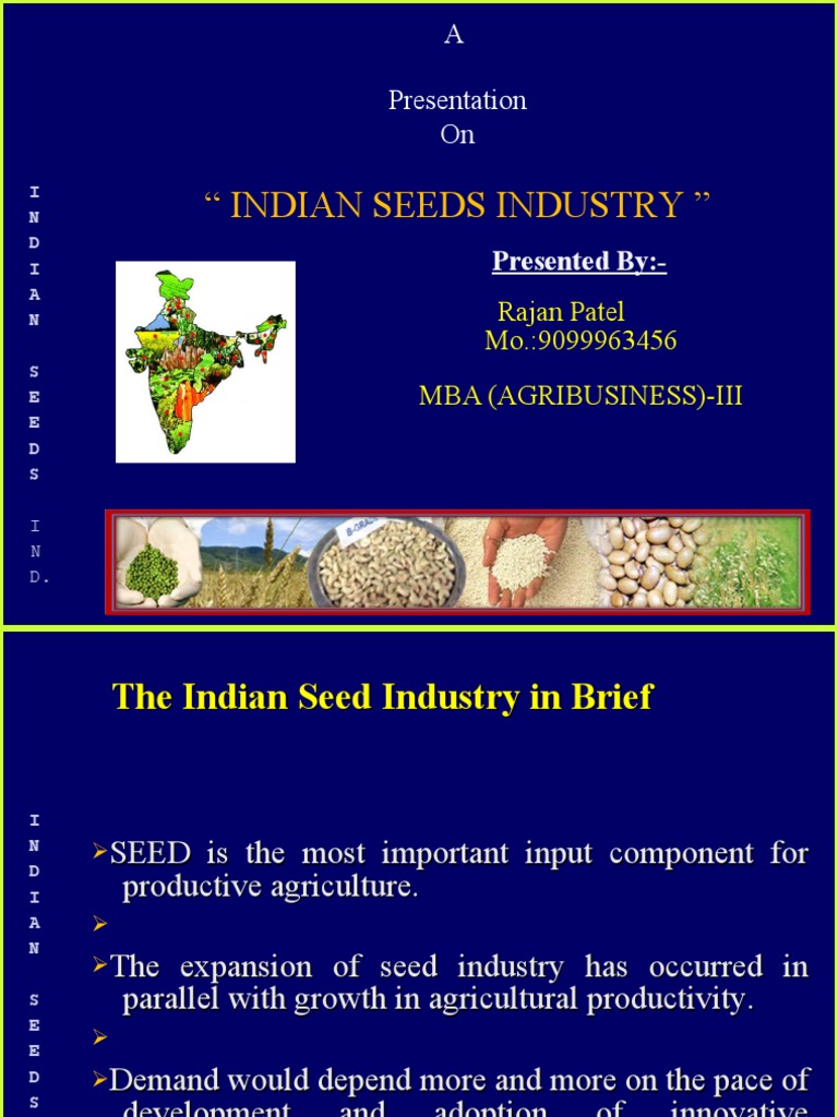 " Indian Seeds Industry ": Presented By | PDF | Plant Breeding ...