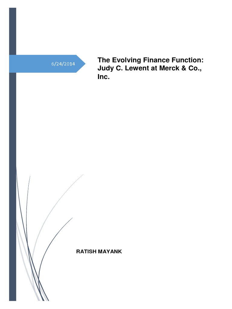 The Evolving Finance Function | PDF | Research And Development | Mergers And Acquisitions