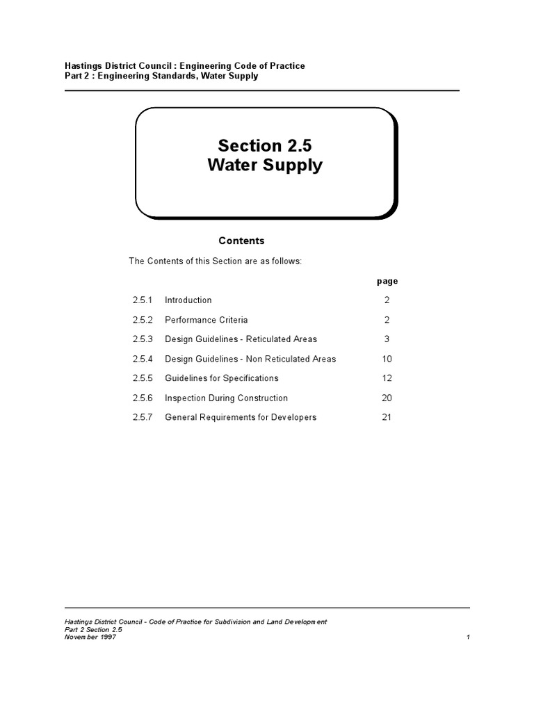 Guidelines for Designing and Constructing Reticulated Water Supply ...