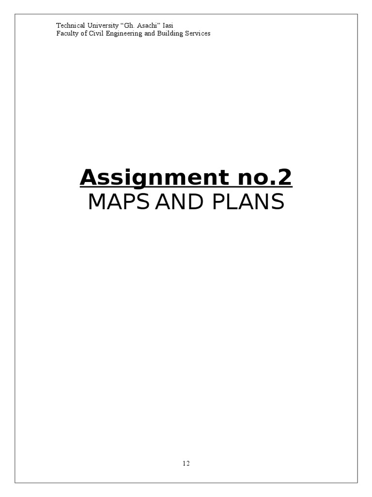 Assignment No.2: Maps and Plans | PDF | Navigation | Geodesy