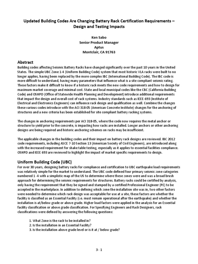 Updated Building Codes | PDF | Structural Load | Specification ...
