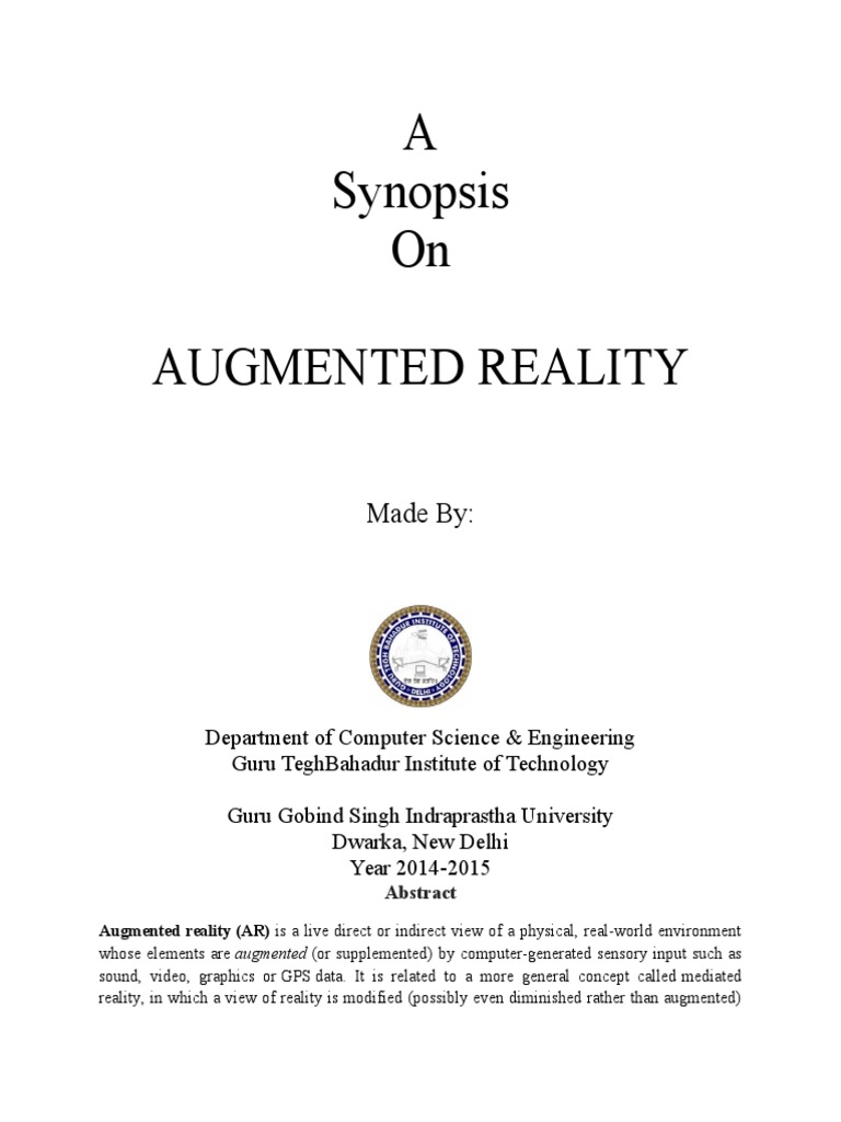 Abstract Augmented Reality | PDF | Mixed Reality | Augmented Reality