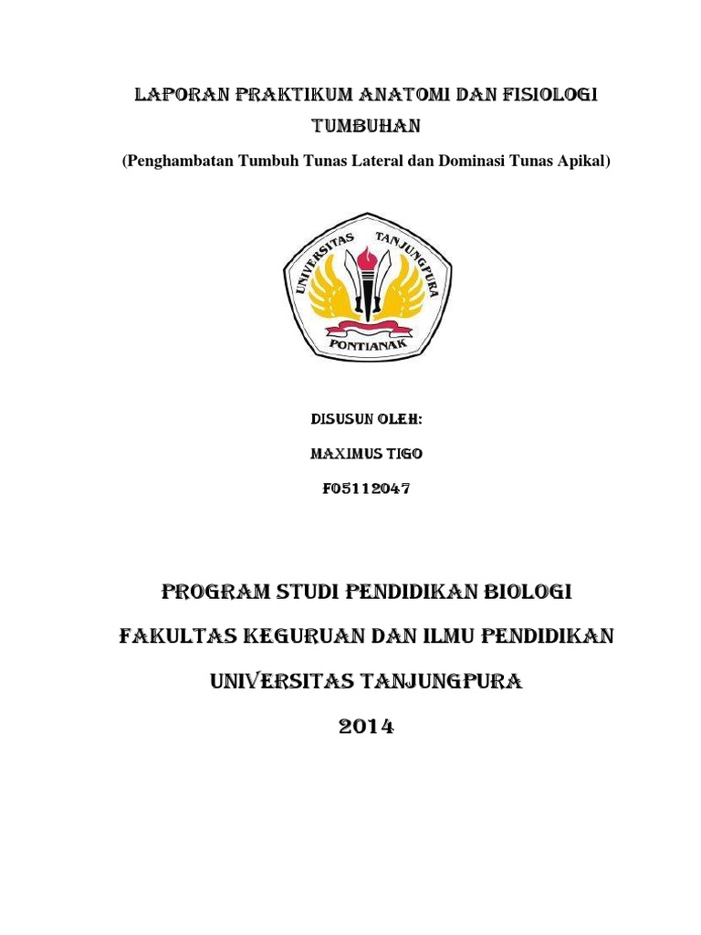 Laporan Praktikum Anatomi Dan Fisiologi Tumbuhan Tunas Lateral | PDF