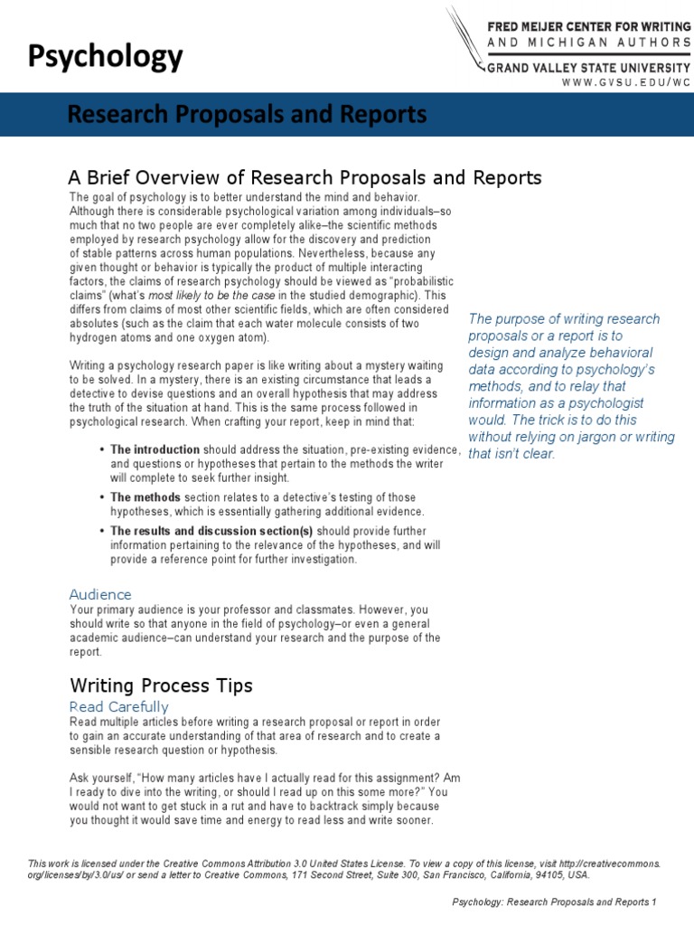 Psych Research Proposals and Reports GG Final | PDF | Scientific Method ...