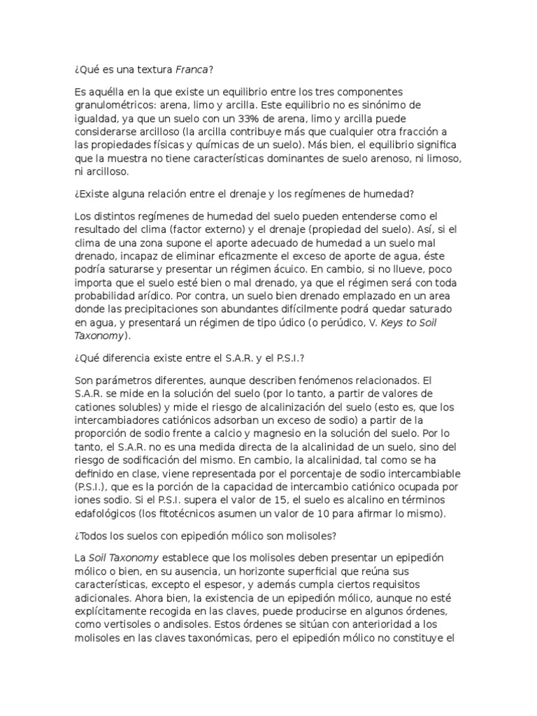 Qué Es Una Textura Franca | PDF | Suelo | Materiales