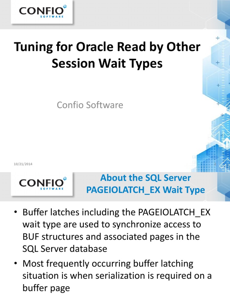 Tuning For Oracle Read by Other Session Wait Types: Confio Software | PDF | Database Index ...