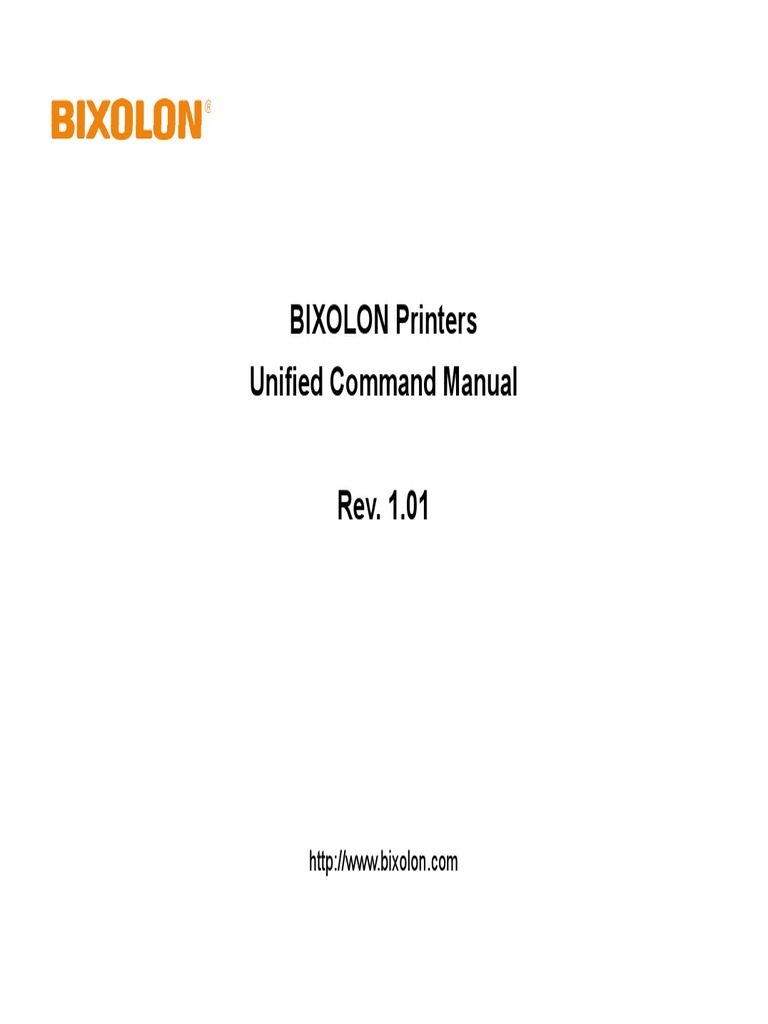 Unified Command Manual - Rev - 1 - 01 PDF | PDF | Printer (Computing) | Ascii