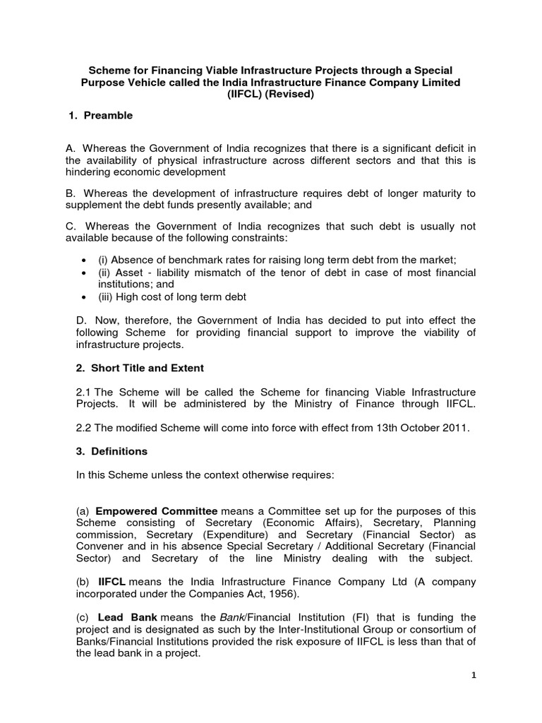 SIFTI - Revised 1 | PDF | Debt | Public–Private Partnership