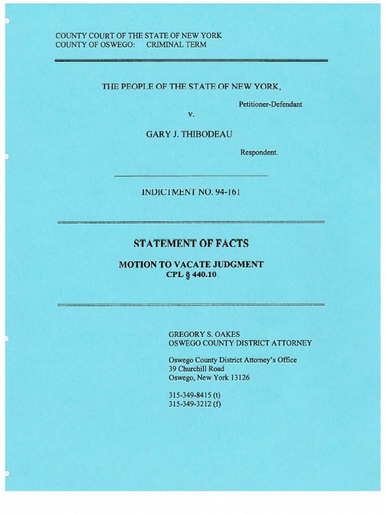 Statement of Facts | PDF | Plea | Traffic