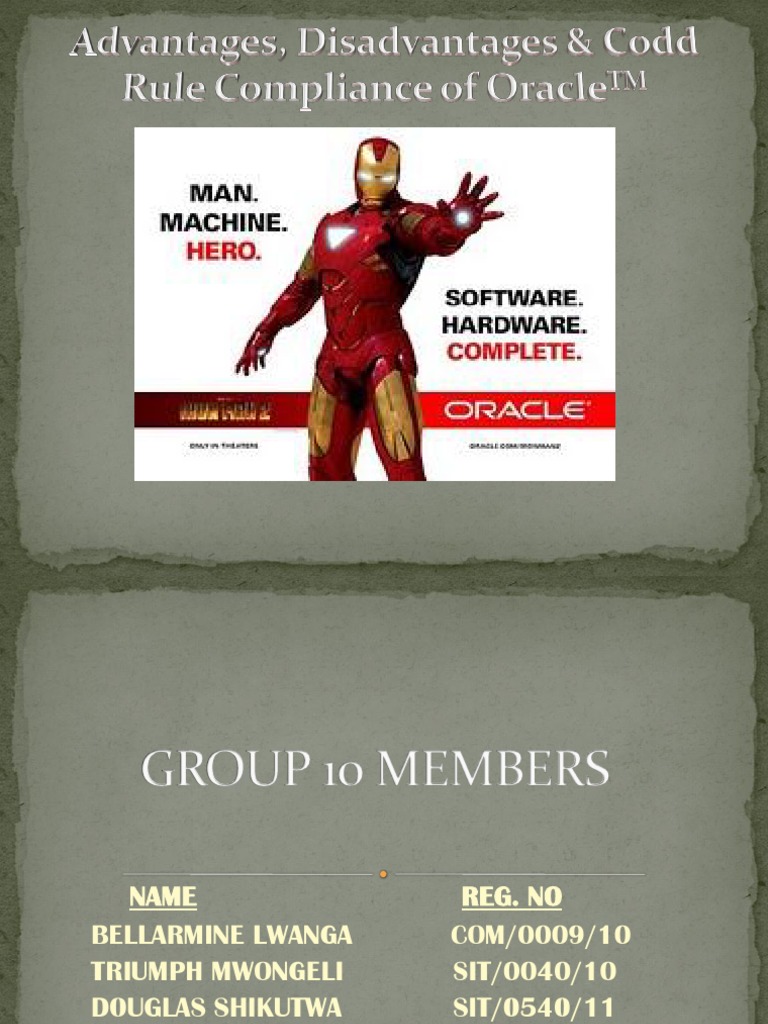 Codd Rules and Oracle Database Overview | PDF | Oracle Database ...