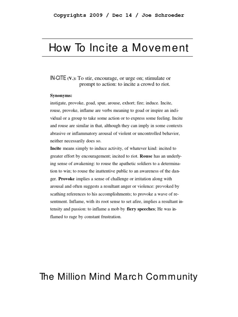 How To Incite A Movement | PDF | Banks