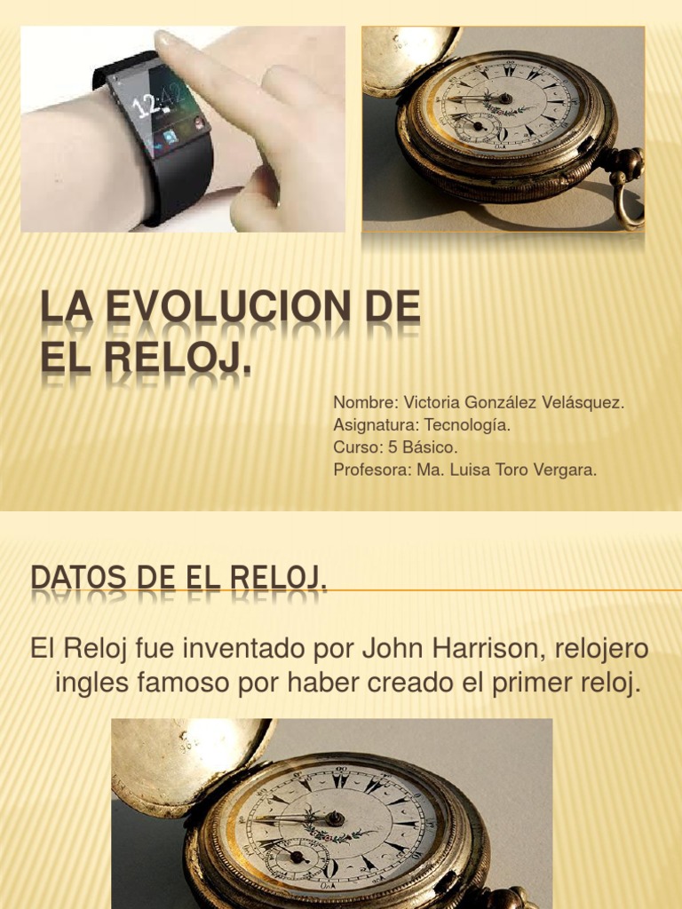 Evolución del Reloj para Niños | PDF | Reloj | Naturaleza