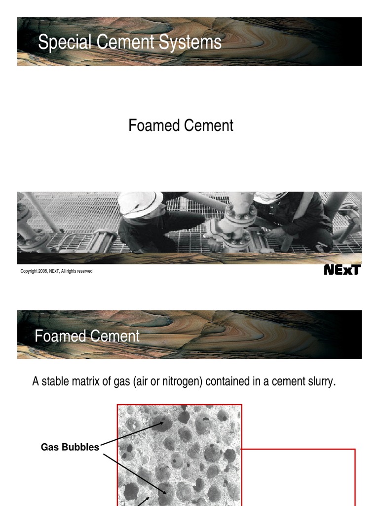 13 - Foamed Cement-NExT | PDF | Rheology | Foam