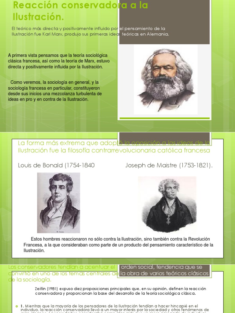 Reacción Conservadora a la Ilustración | PDF | Emile Durkheim | Sociología