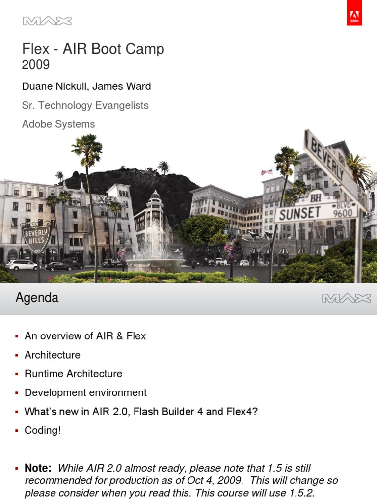 Flex - AIR Boot Camp: Duane Nickull, James Ward | Download Free PDF | Apache Flex | Adobe Flash