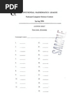 4th Grade Continental Math League Practice Questions - Set 1 | PDF ...