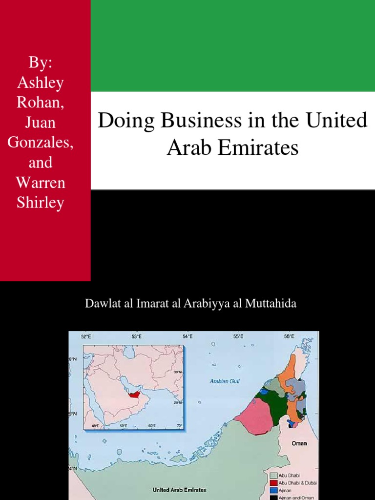 Doing Business in UAE Presentation | PDF | United Arab Emirates | Dubai