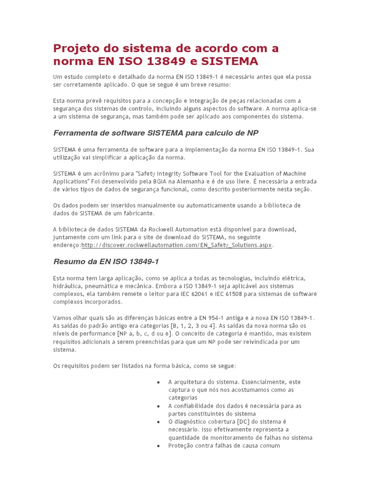 Norma ISO 13849 | PDF | Tempo | Cálculo