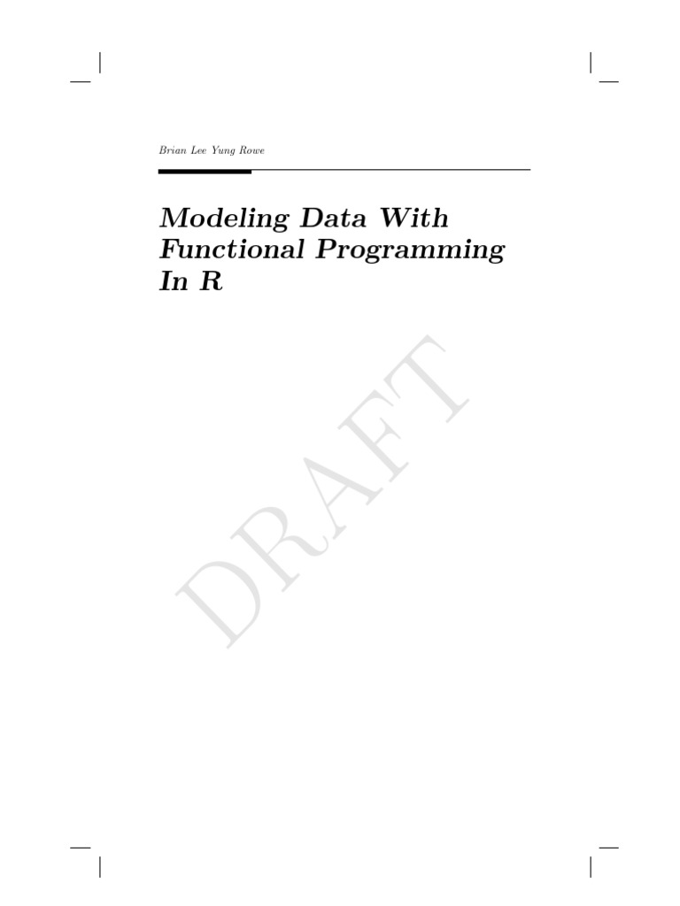 Rowe Modeling Data With Functional Programming | PDF