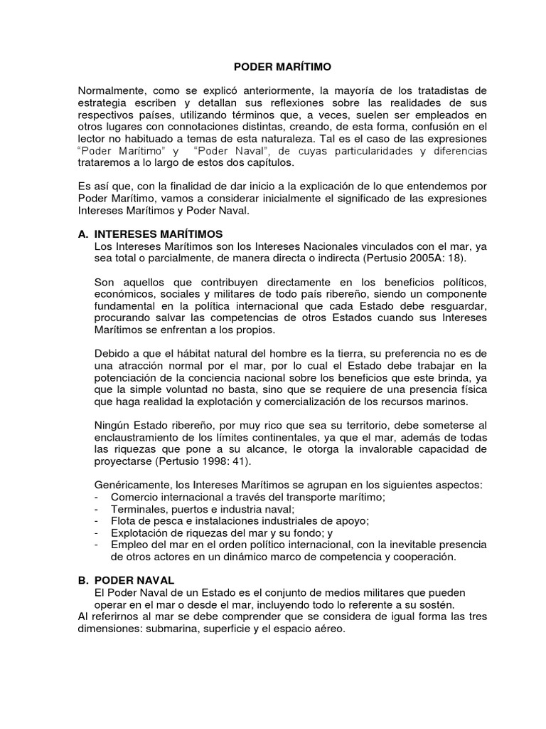 Poder Marítimo y Naval en Perú | PDF | Marina de Estados Unidos | Comercio