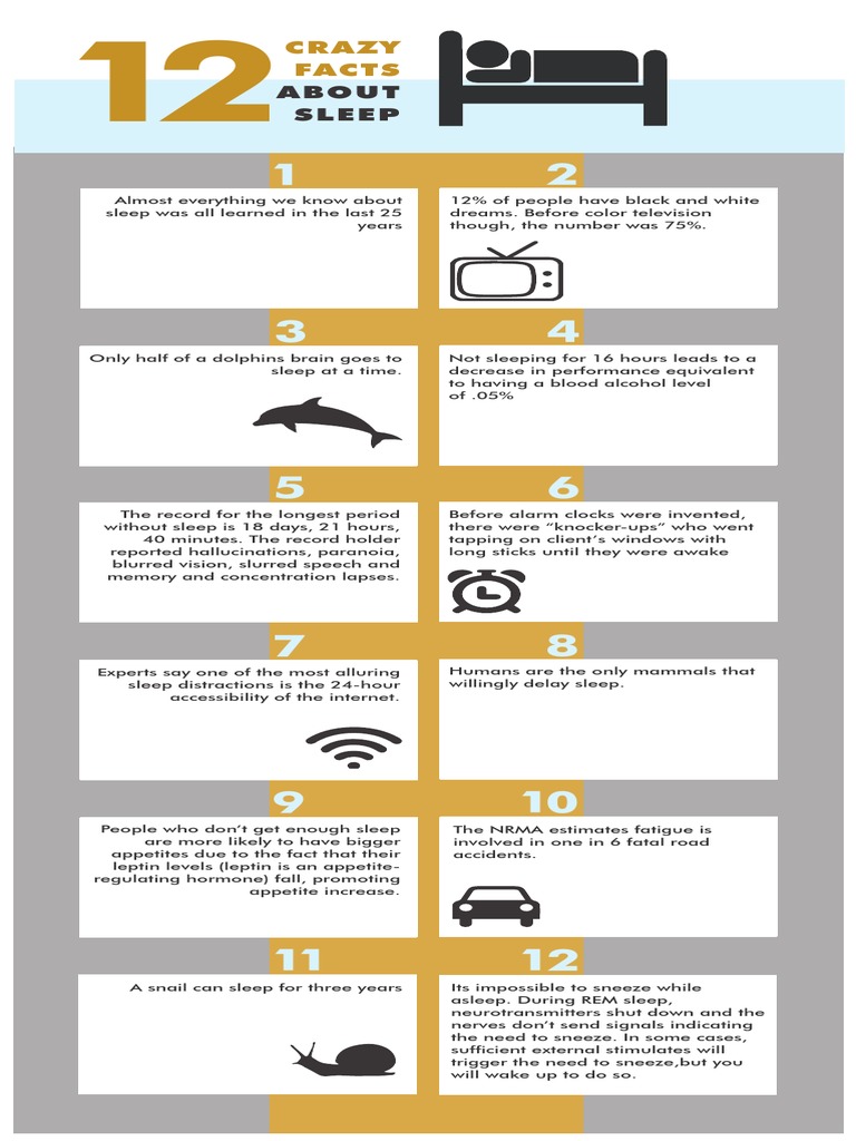 Facts About Sleep | PDF | Science & Mathematics