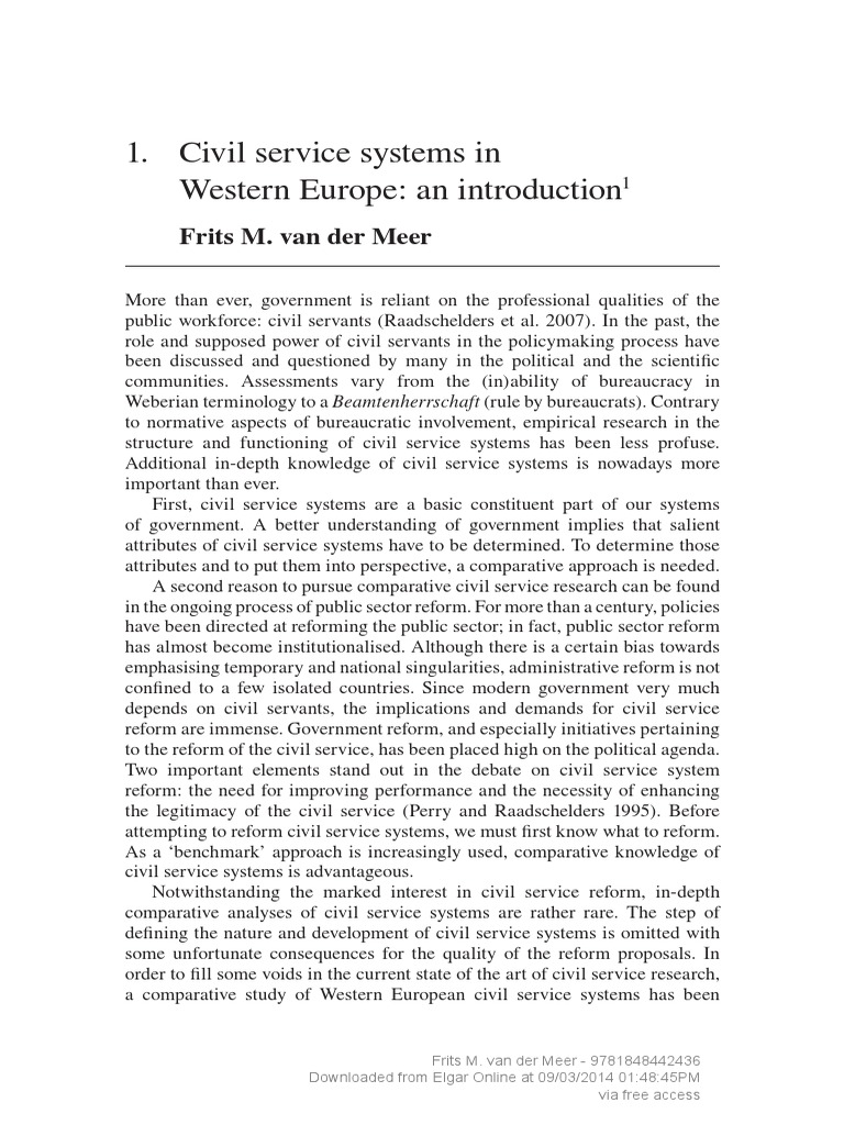 (9781848442436 - Civil Service Systems in Western Europe, Second ...