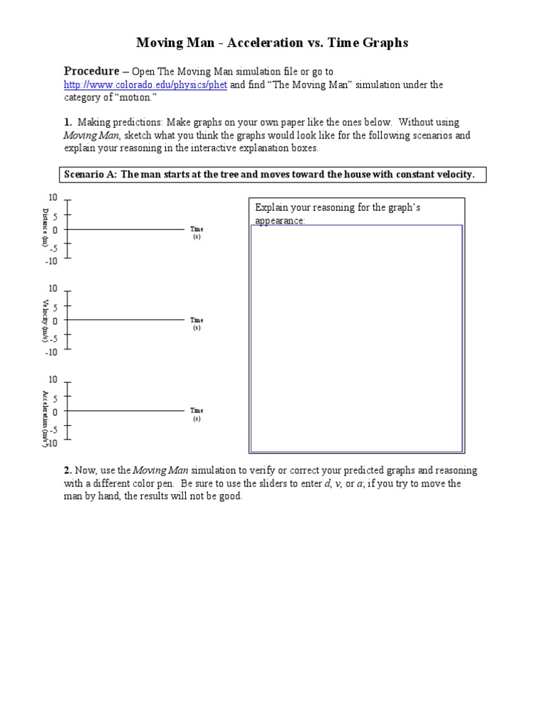 Analyzing Distance, Velocity, and Acceleration Graphs for Various Motion Scenarios Using the ...