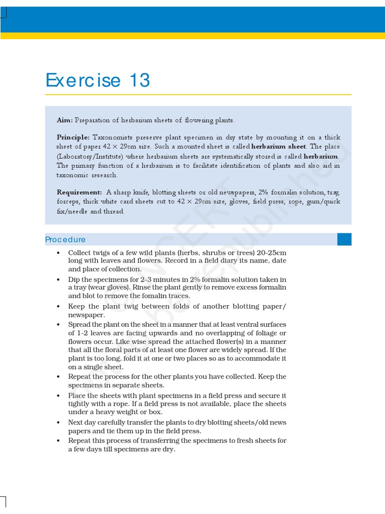 Biology Lab Manual | PDF | Plants | Botany