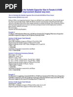 Capacitor Bank Sizing and Calculation Guide | PDF | Capacitor | Metrology