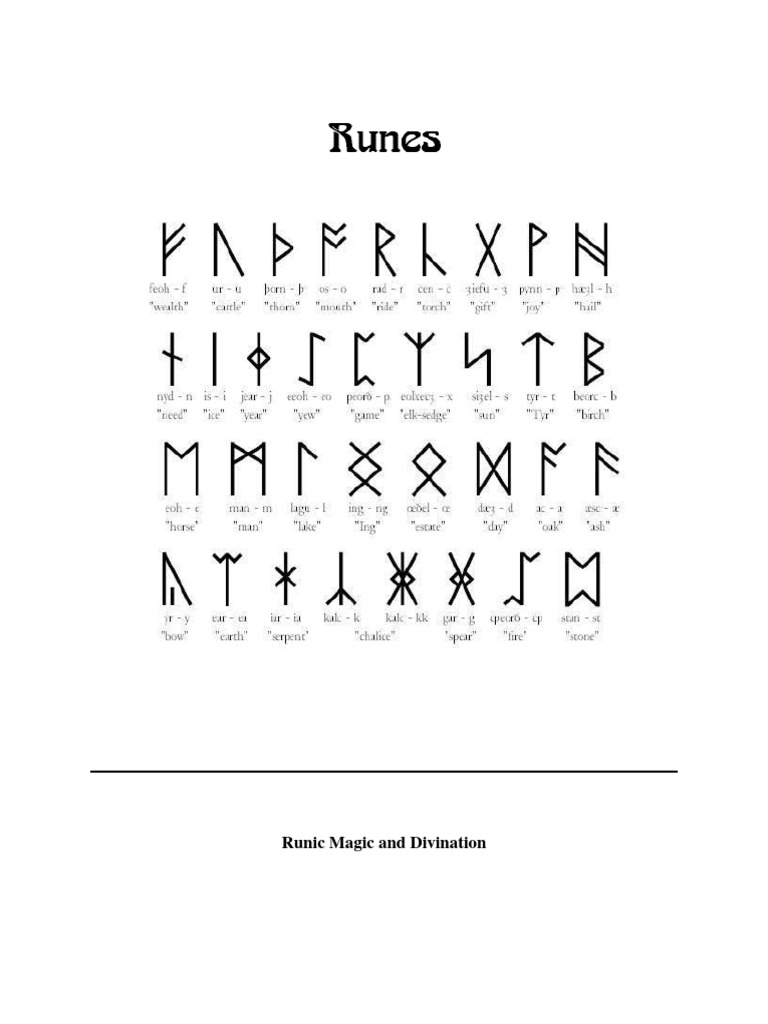 Rune | PDF | Western Calligraphy | Religion And Belief