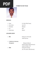 Eyasu Gemechu, Curriculum Vitae | PDF | Ethiopia | Teaching Mathematics