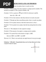 List of Theorems and Postulates | PDF | Rectangle | Triangle