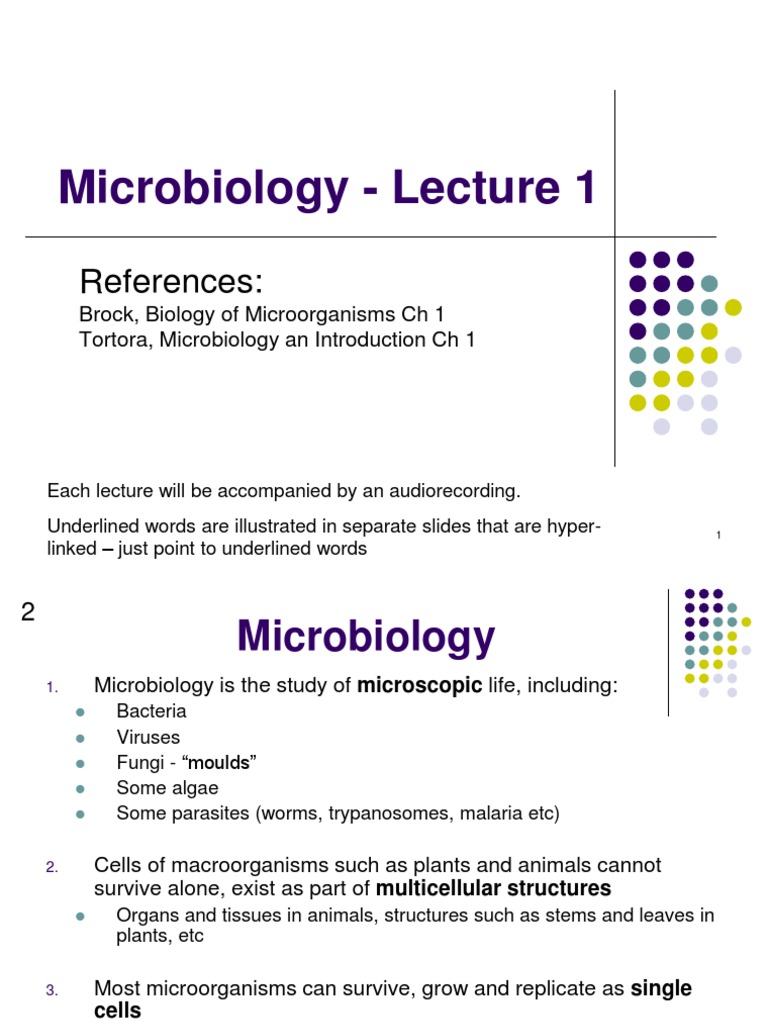 Yr. 1 Microbiology. LEC | PDF | Prokaryote | Cell (Biology)