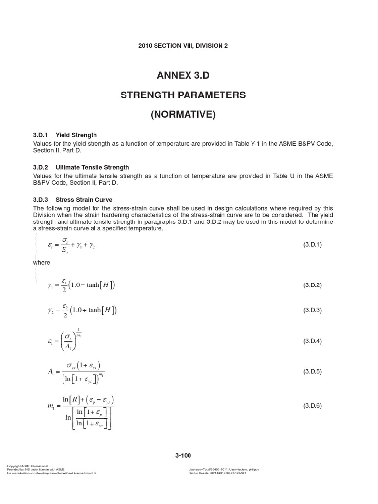 Annex 3.D Strength Parameters PDF | PDF | Strength Of Materials ...
