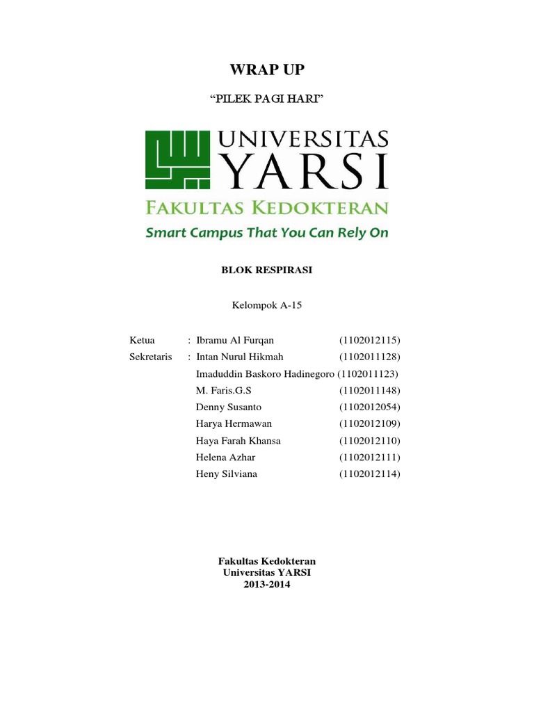 Wrap Up Skenario 1 Blok Respi 2014 | PDF