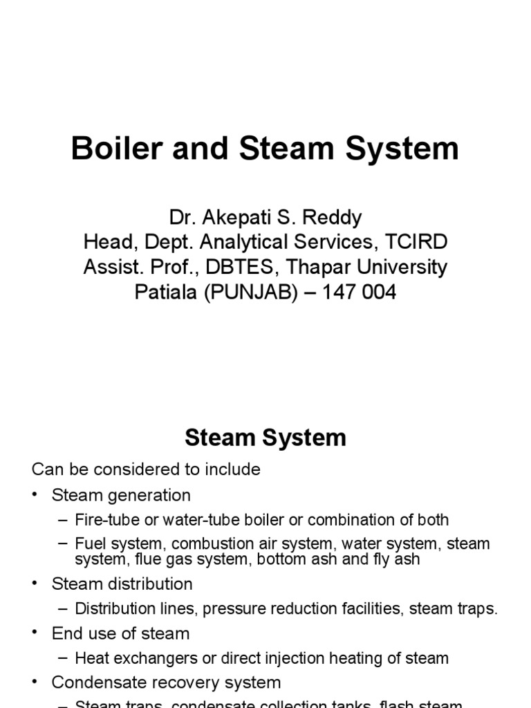 Boiler and Steam System | PDF | Boiler | Steam