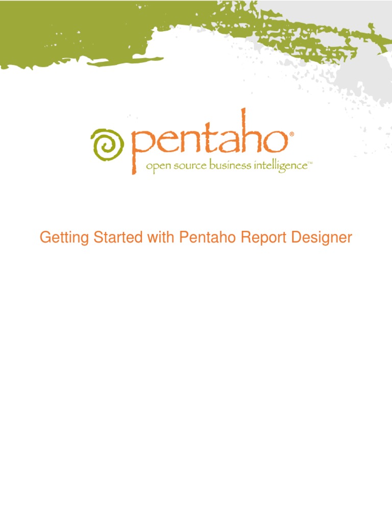 Getting Started With Pentaho Report Designer | PDF | Sql | Trademark