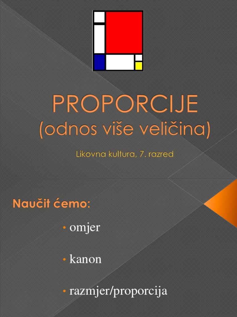 Proporcije (Odnos Više Veličina) | PDF
