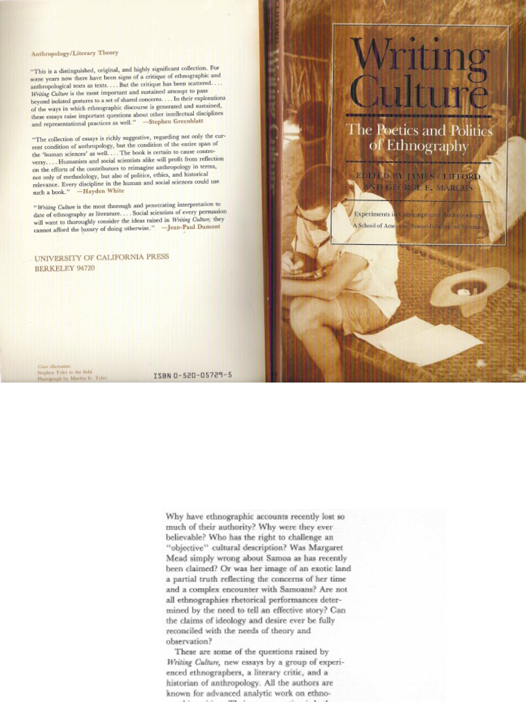 Clifford Writing Culture | PDF | Ethnography | Social Science