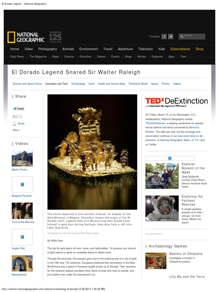 El Dorado Legend - National Geographic | PDF | Nature