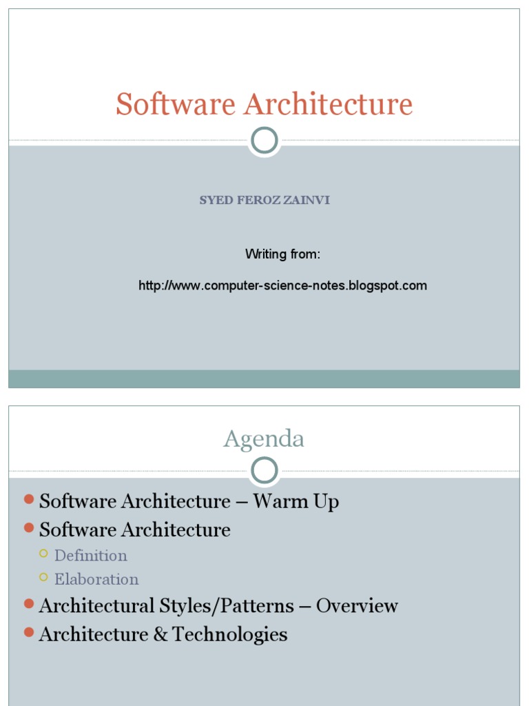 Software Architecture | PDF | Software Architecture | System