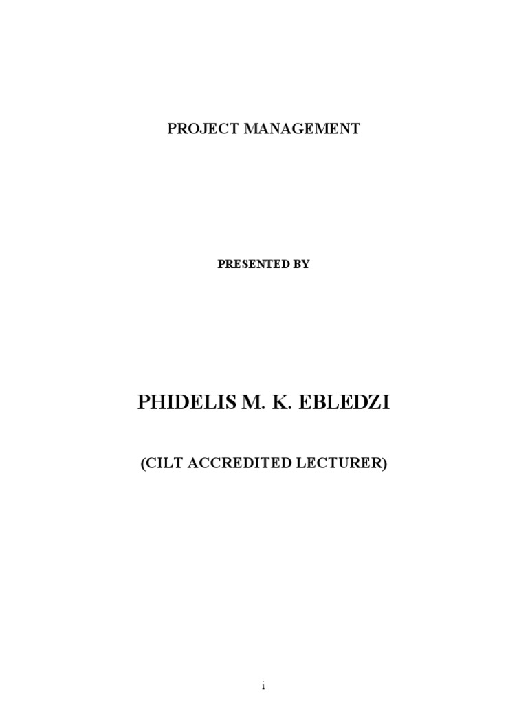 Project Management Presentation | Download Free PDF | Strategic ...