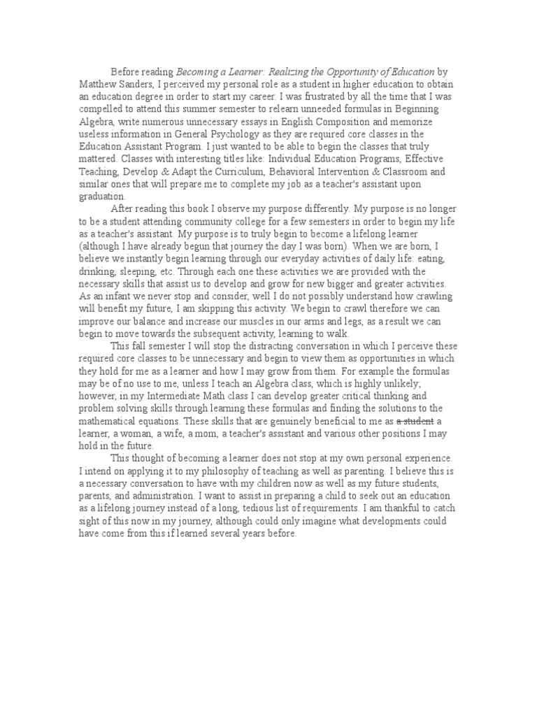 Becoming a Learner | Teachers | Cognition