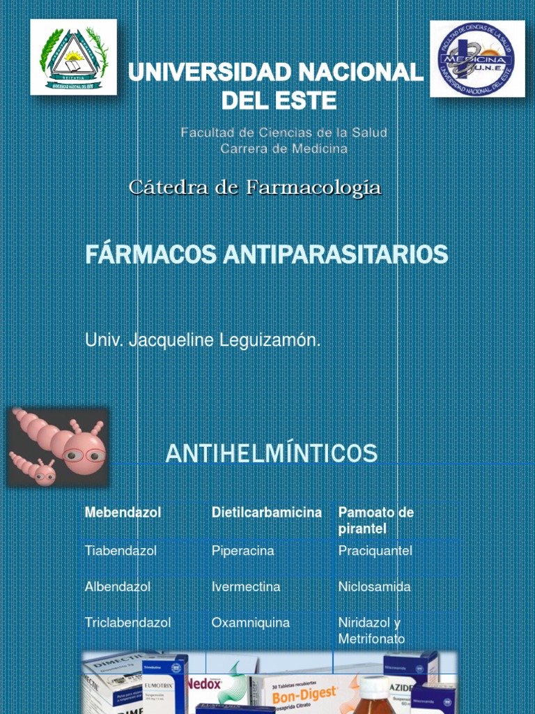 Farmacos Antiparasitarios | PDF | Farmacocinética | Farmacología
